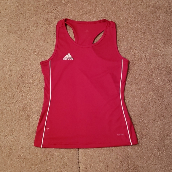 adidas | Tops | Adidas Womens Red Tank | Poshmark
